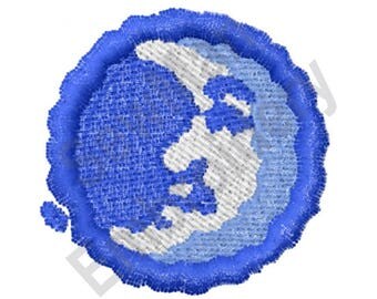 Moon embroidery | Etsy