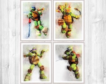 Ninja turtles decor | Etsy