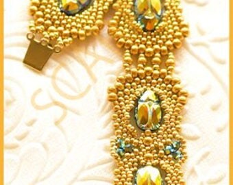 Beading Tutorial La Concha Bracelet Peyote stitch