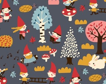 Gnome fabric | Etsy