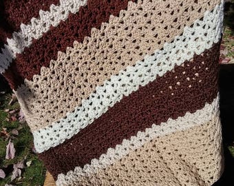 Crocheted afghan | Etsy