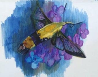 Hummingbird moth | Etsy