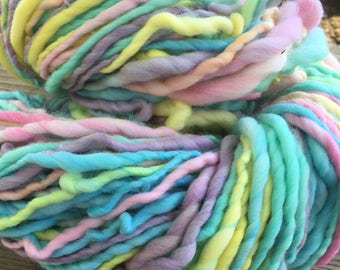 HANDSPUN YARN HAND DYED CHUNKY YARNS KNITTING by Funkyarns
