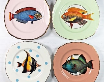 Fish plates | Etsy
