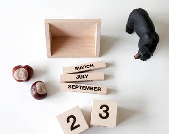 Wooden calendar | Etsy