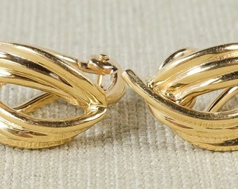 Omega back earrings | Etsy