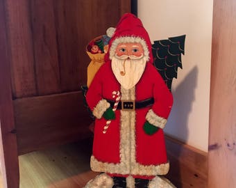 Wooden santa | Etsy