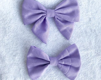 Purple hair bow | Etsy