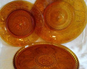 Amber glass plates | Etsy