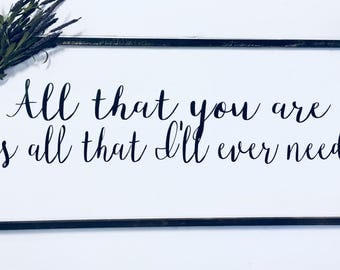 All i will ever need | Etsy