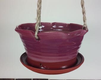 Ceramic Hanging Planters and Plant Pots - Summer Hollow Pottery
