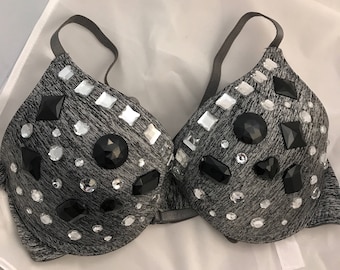 Rhinestone bra | Etsy