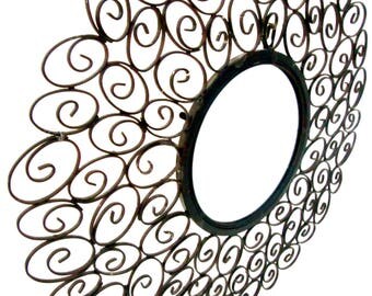 Wrought iron mirror | Etsy