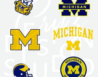 Michigan wolverines svg | Etsy