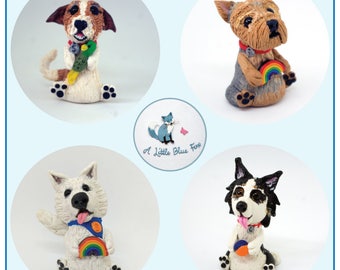 Polymer clay dog | Etsy