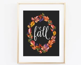 Fall printable art | Etsy