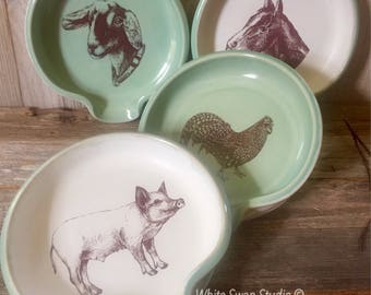 Rooster spoon rest | Etsy