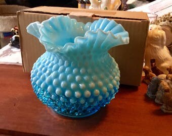 Fenton hobnail vase | Etsy