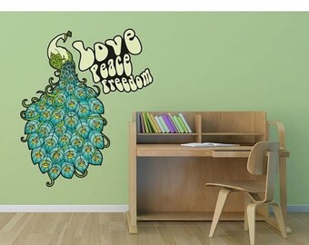 Peace wall decal | Etsy