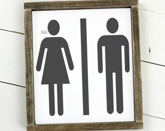 Restroom figures | Etsy