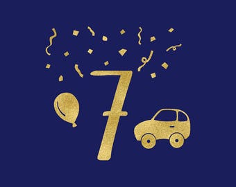 Turning 7 years old | Etsy