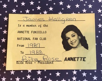 Thank You Annette Funicello. 11x14 print