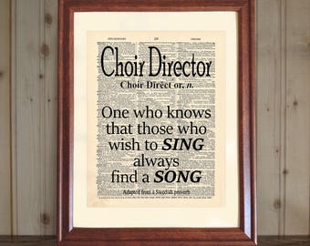 Funny Band Teacher Gift Choir Director Gift Orchestra