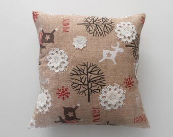 Snowflake pillow | Etsy