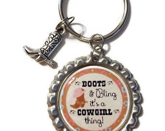 Western keychains | Etsy