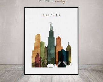 Chicago art | Etsy
