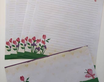 Lined stationery | Etsy