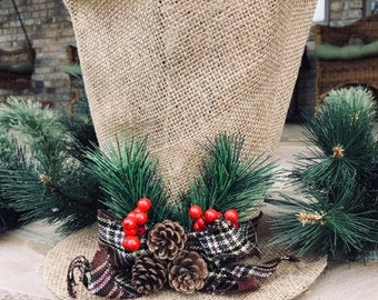 Burlap tree topper | Etsy