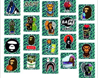 Bape sticker | Etsy