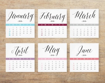 Girly calendar | Etsy