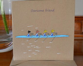 Rowing card | Etsy