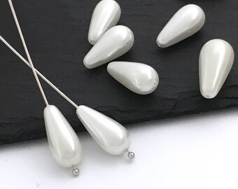 Pearl teardrop | Etsy