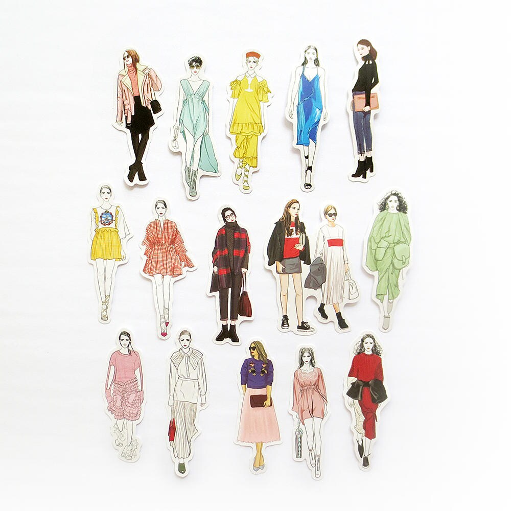 Girls Fashion Sticker Pack Series E FREE SHIPPING Fashion