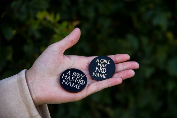 Hand-painted Funny quotes wooden pin badge brooch pins eco