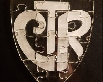 CTR shield & stripe design 1 inch Graphic Rounds in