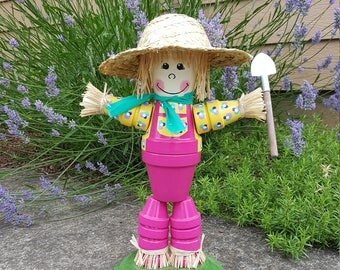 Items similar to Flower Pot People / Pot Person Planter / Garden Decor ...