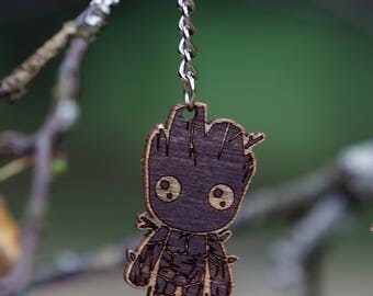 Baby groot keychain | Etsy