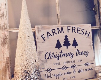 Tree farm sign | Etsy