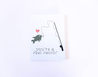 Funny fishing card | Etsy
