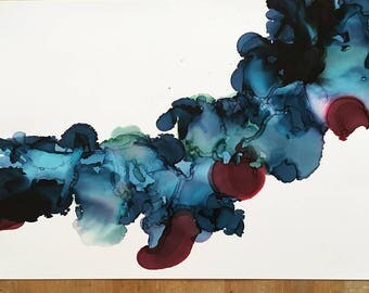 Alcohol ink art | Etsy
