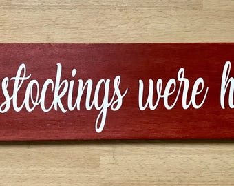 Stocking sign | Etsy