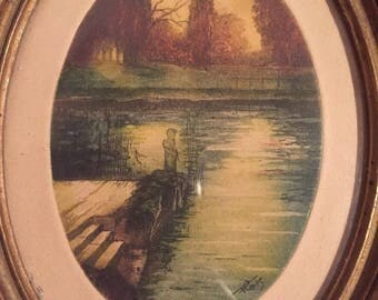 Colored etching | Etsy