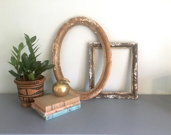 Vintage oval frame | Etsy