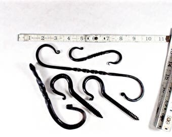 Wrought iron hooks | Etsy