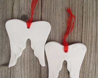 Angel wings ornament | Etsy