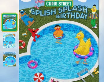 Elmo pool party | Etsy